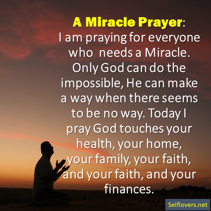 A miracle prayer
